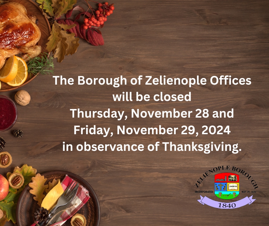 Welcome To Zelienople, PA